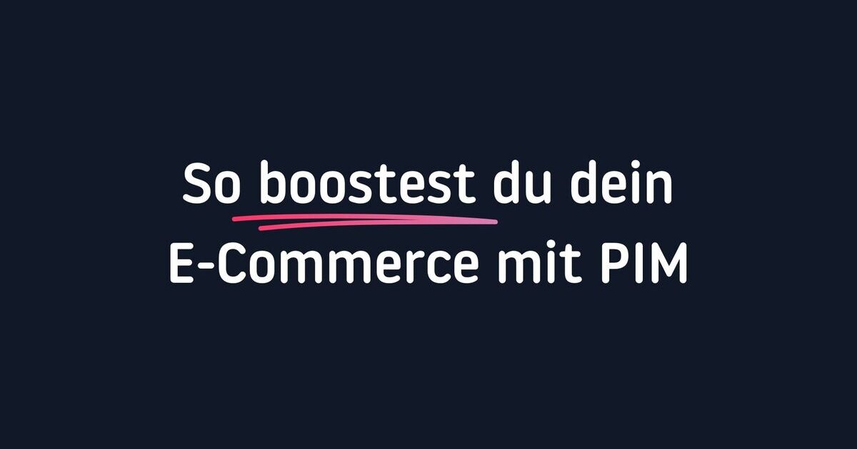 PIM für den E-Commerce – die Booster aktivieren | synaigy GmbH